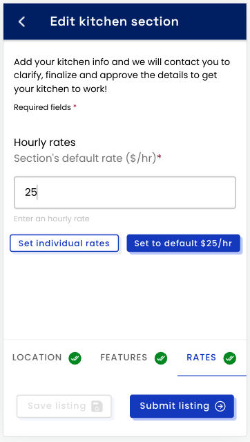 How to Adjust Kitchen Availability and Rates
